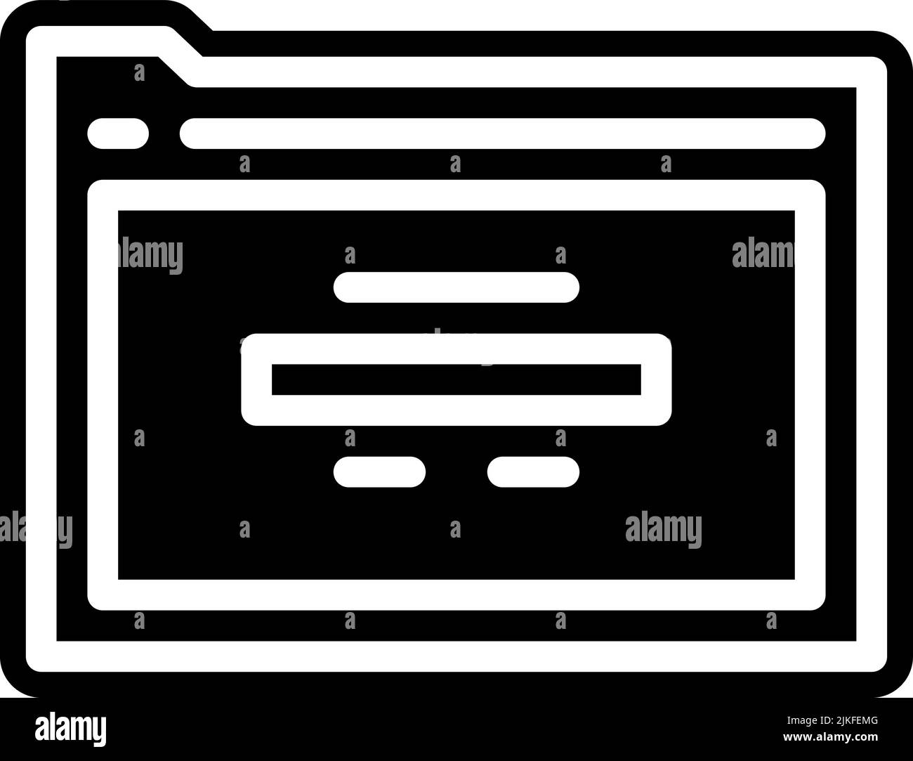 browser icon black vector illustration Stock Vector Image & Art - Alamy