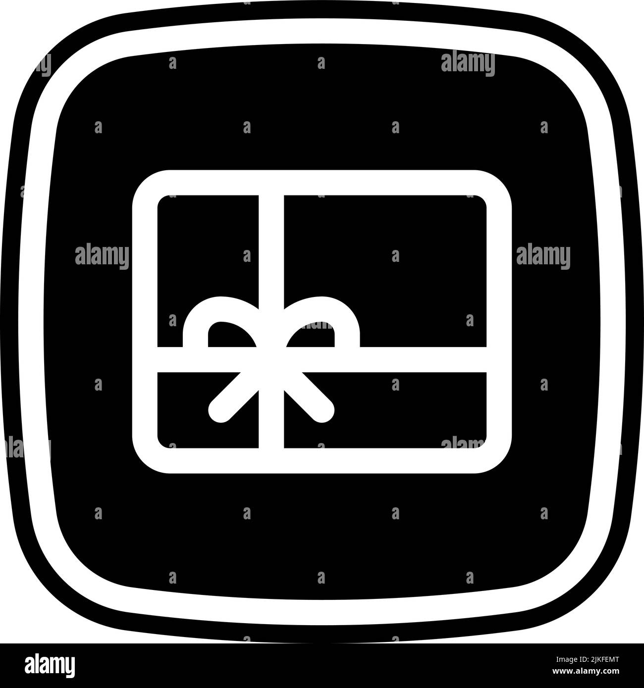 gift icon black vector illustration Stock Vector Image & Art - Alamy