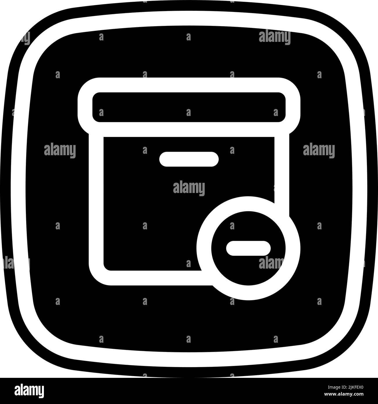 delivery box icon black vector illustration Stock Vector Image & Art ...