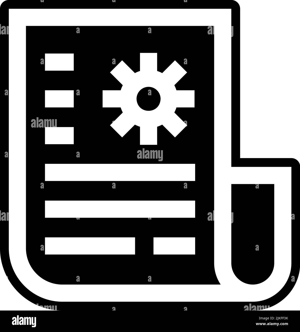 instructions icon black vector illustration Stock Vector Image & Art ...