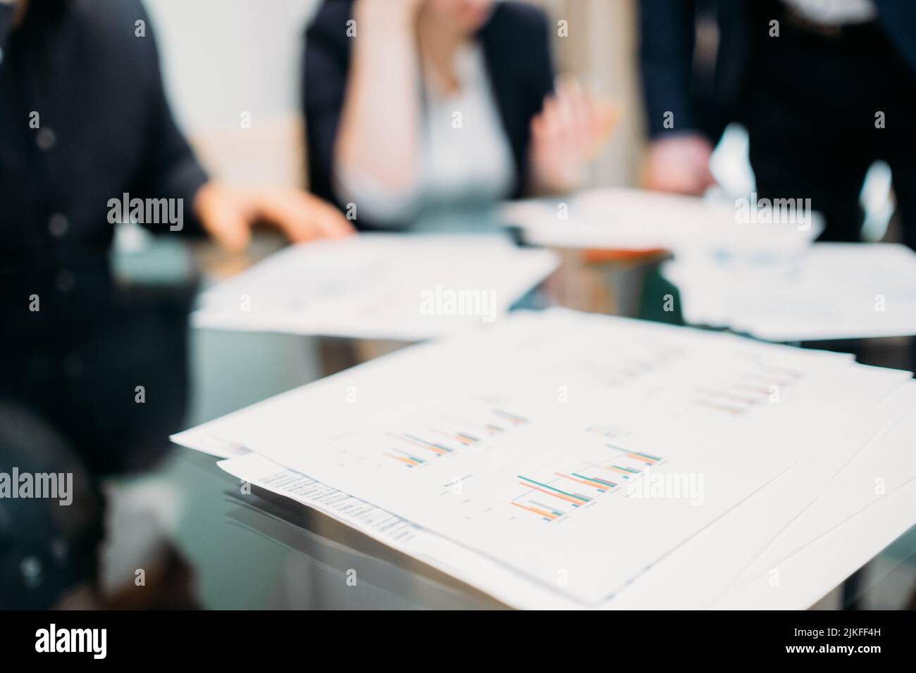 business document graph data report information Stock Photo - Alamy