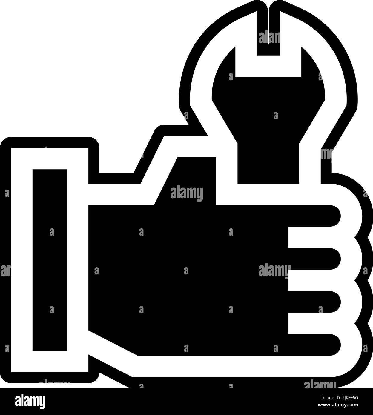 hand tool icon black vector illustration Stock Vector Image & Art - Alamy