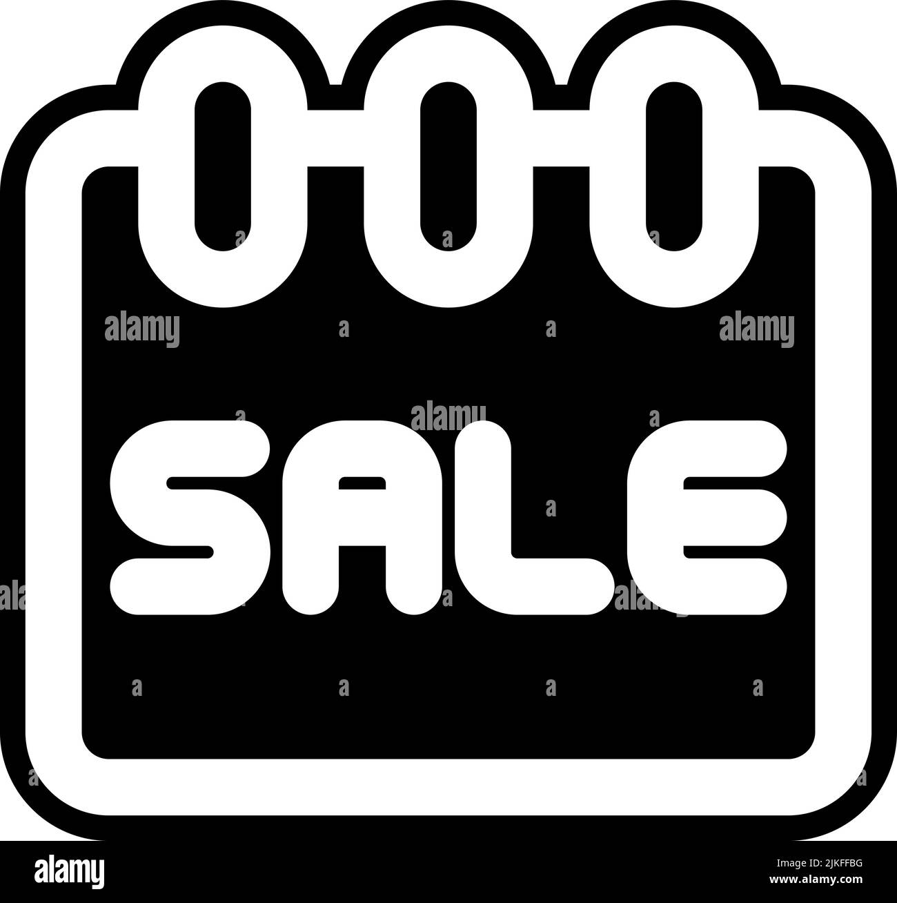 for sale icon black vector illustration Stock Vector Image & Art - Alamy