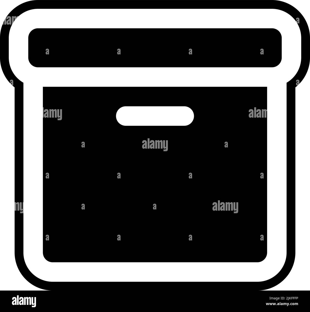 delivery box icon black vector illustration Stock Vector Image & Art ...