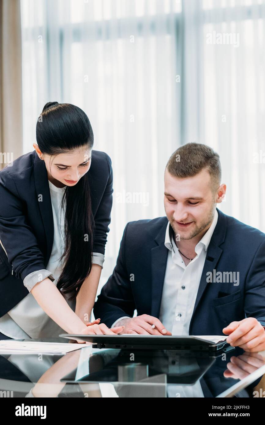 business company secretary boss assistant office Stock Photo - Alamy