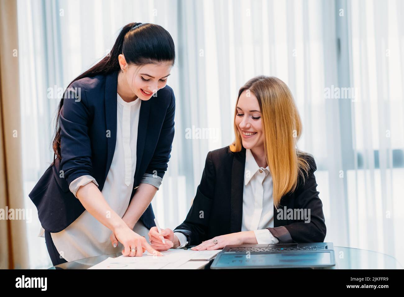 business company secretary boss assistant office Stock Photo - Alamy