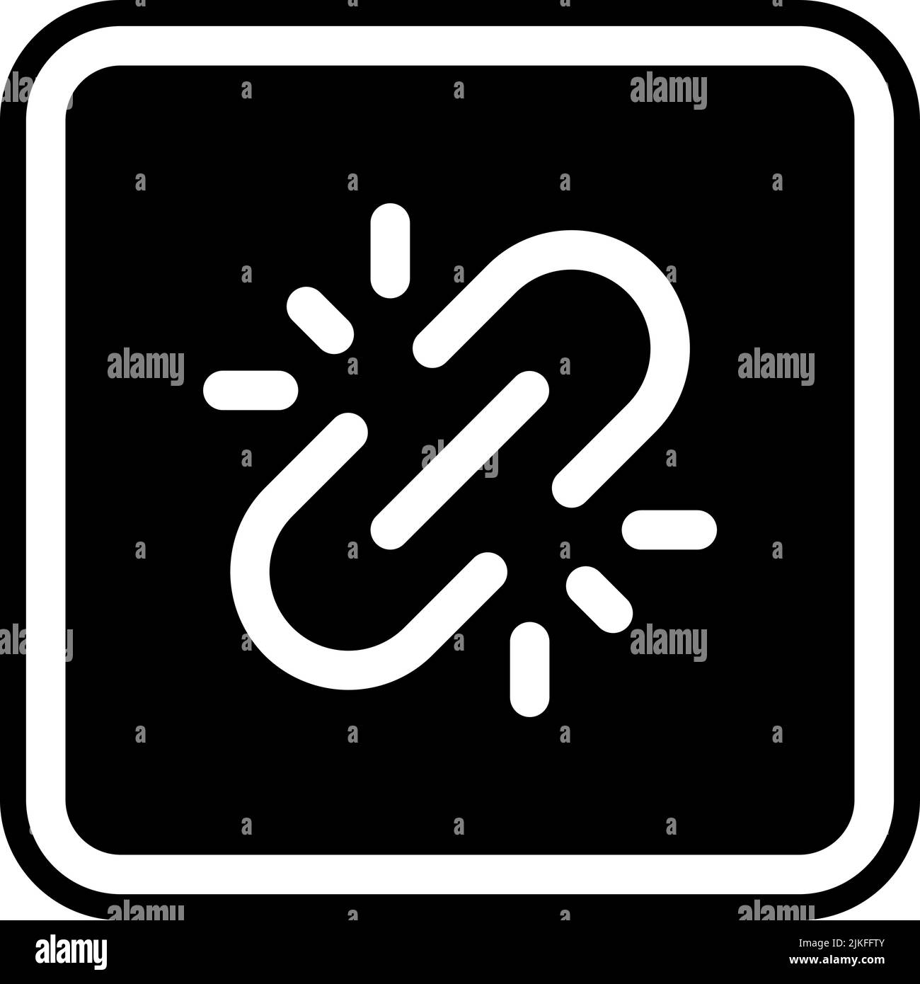 link icon black vector illustration Stock Vector Image & Art - Alamy