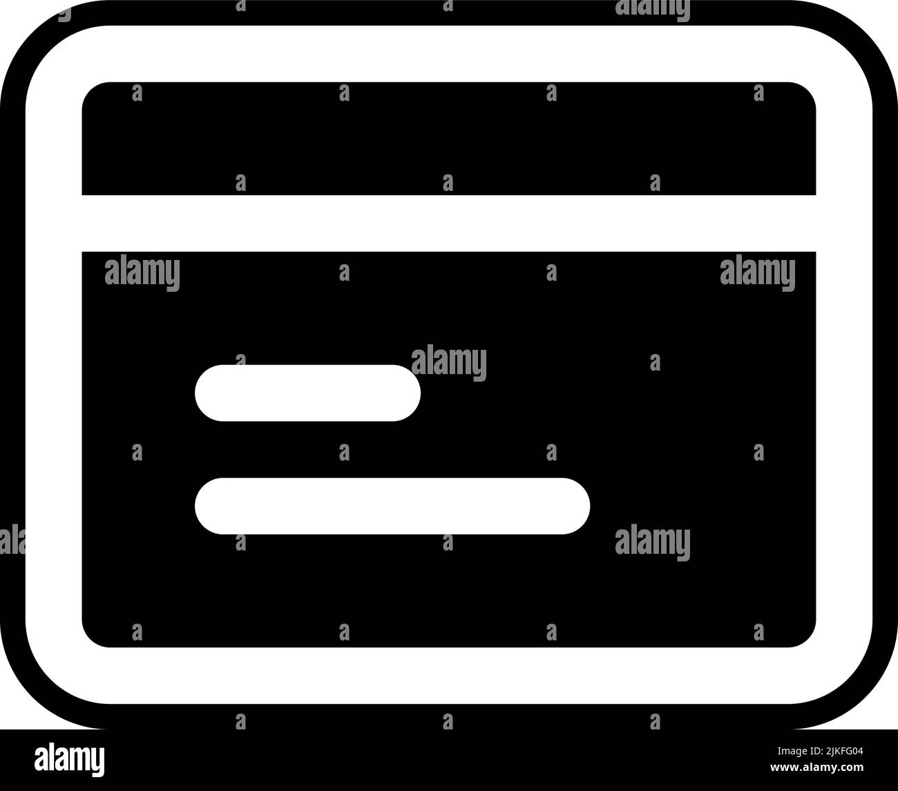 credit card icon black vector illustration Stock Vector Image & Art - Alamy