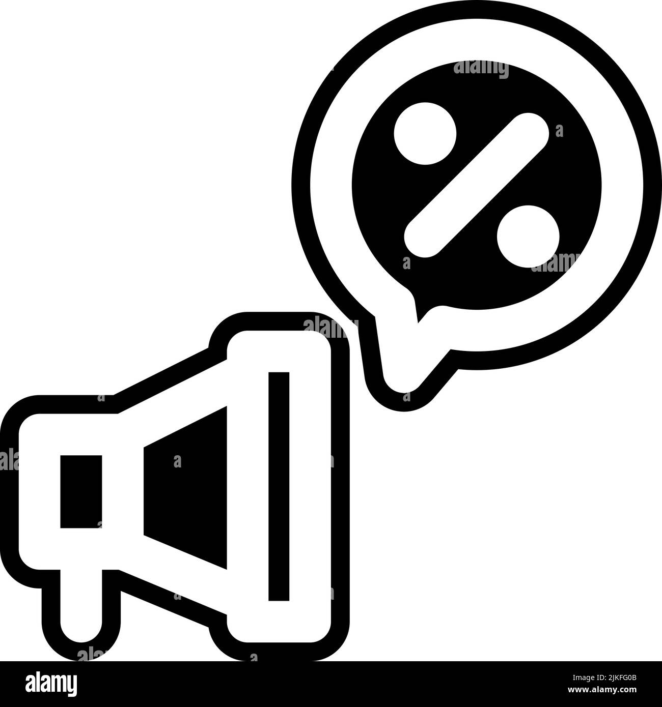 promotion icon black vector illustration Stock Vector Image & Art - Alamy