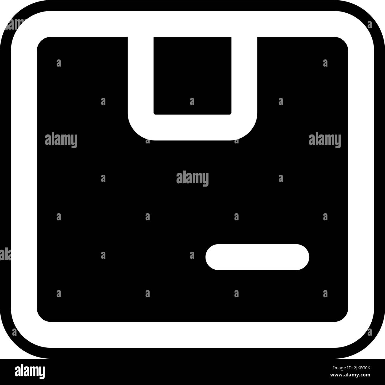 delivery box icon black vector illustration Stock Vector Image & Art ...