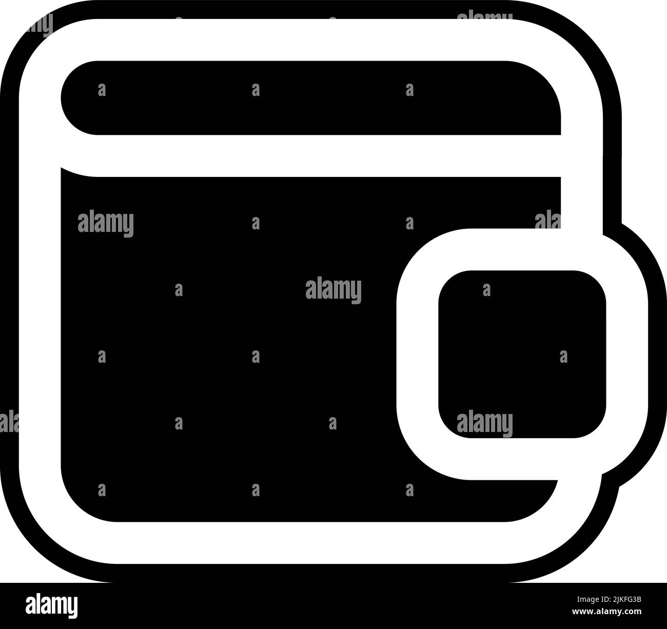 wallet icon black vector illustration Stock Vector Image & Art - Alamy