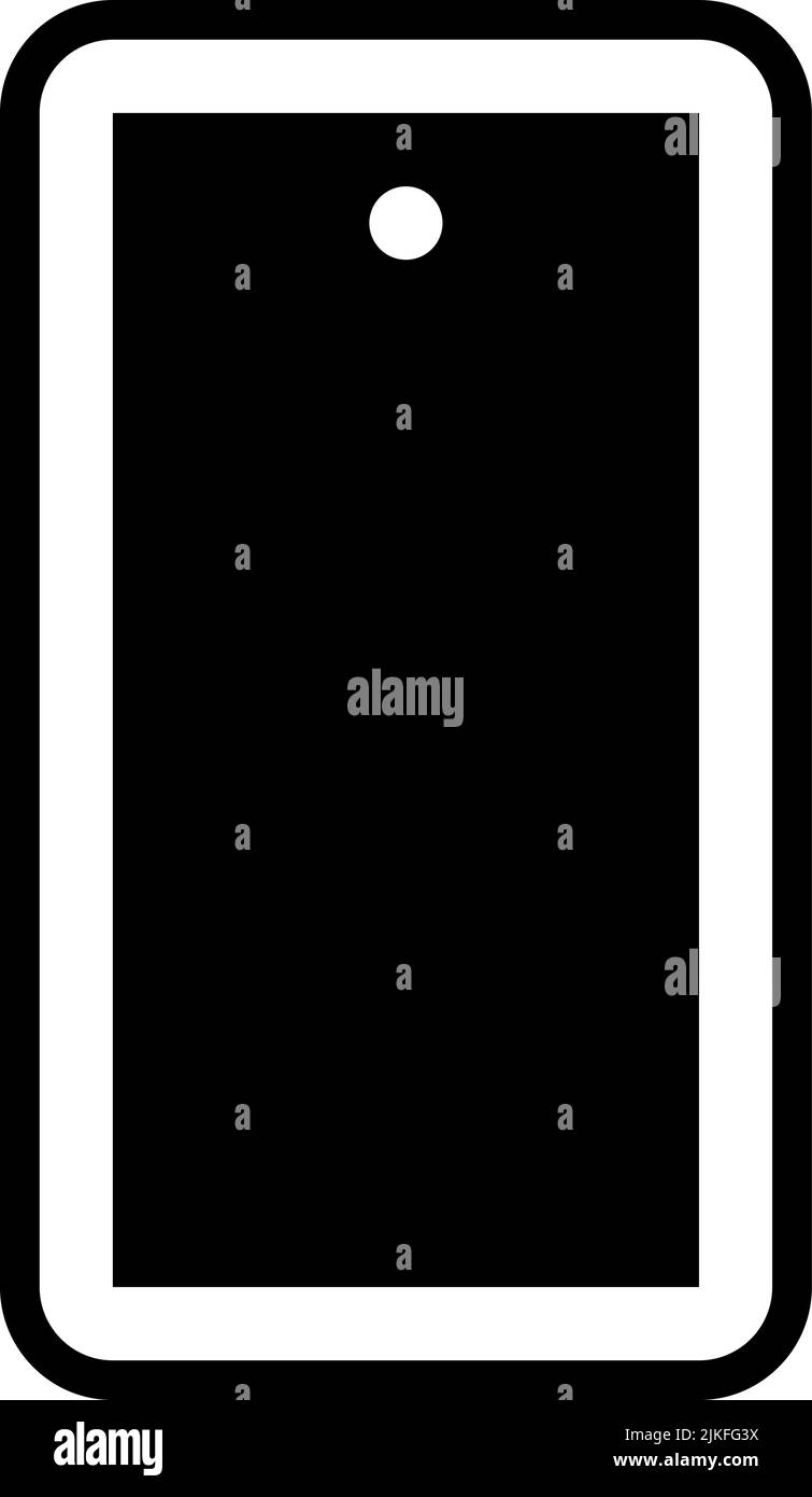 smartphone icon black vector illustration Stock Vector Image & Art - Alamy