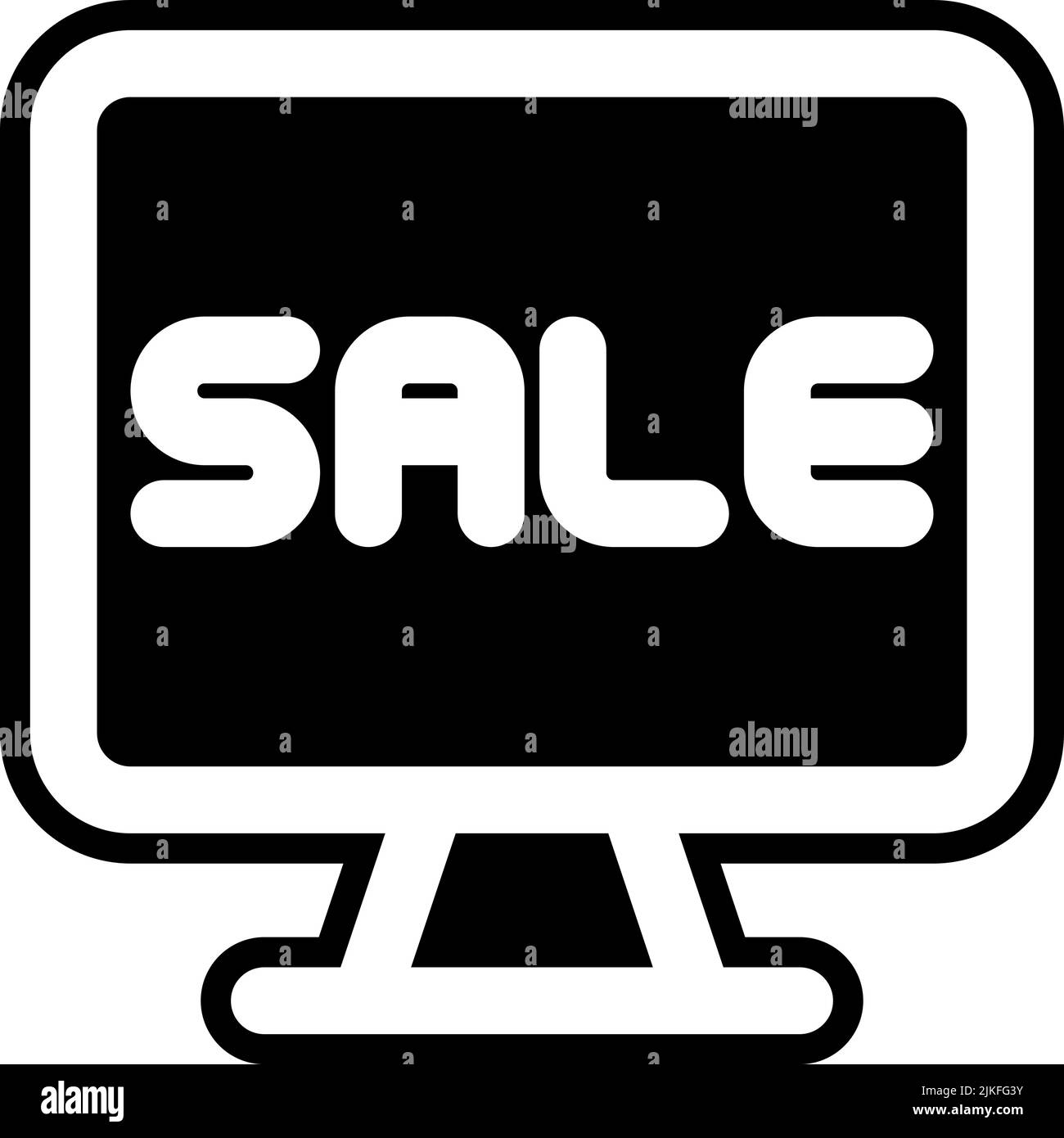 sales icon black vector illustration Stock Vector Image & Art - Alamy