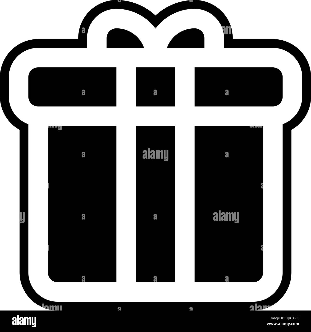 gift icon black vector illustration Stock Vector Image & Art - Alamy