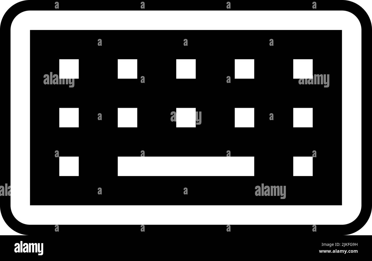 keyboard icon black vector illustration Stock Vector Image & Art - Alamy