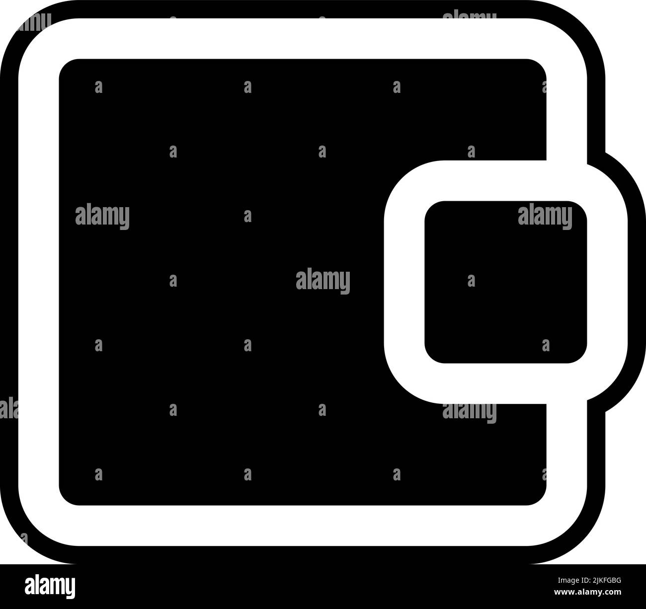 wallet icon black vector illustration Stock Vector Image & Art - Alamy