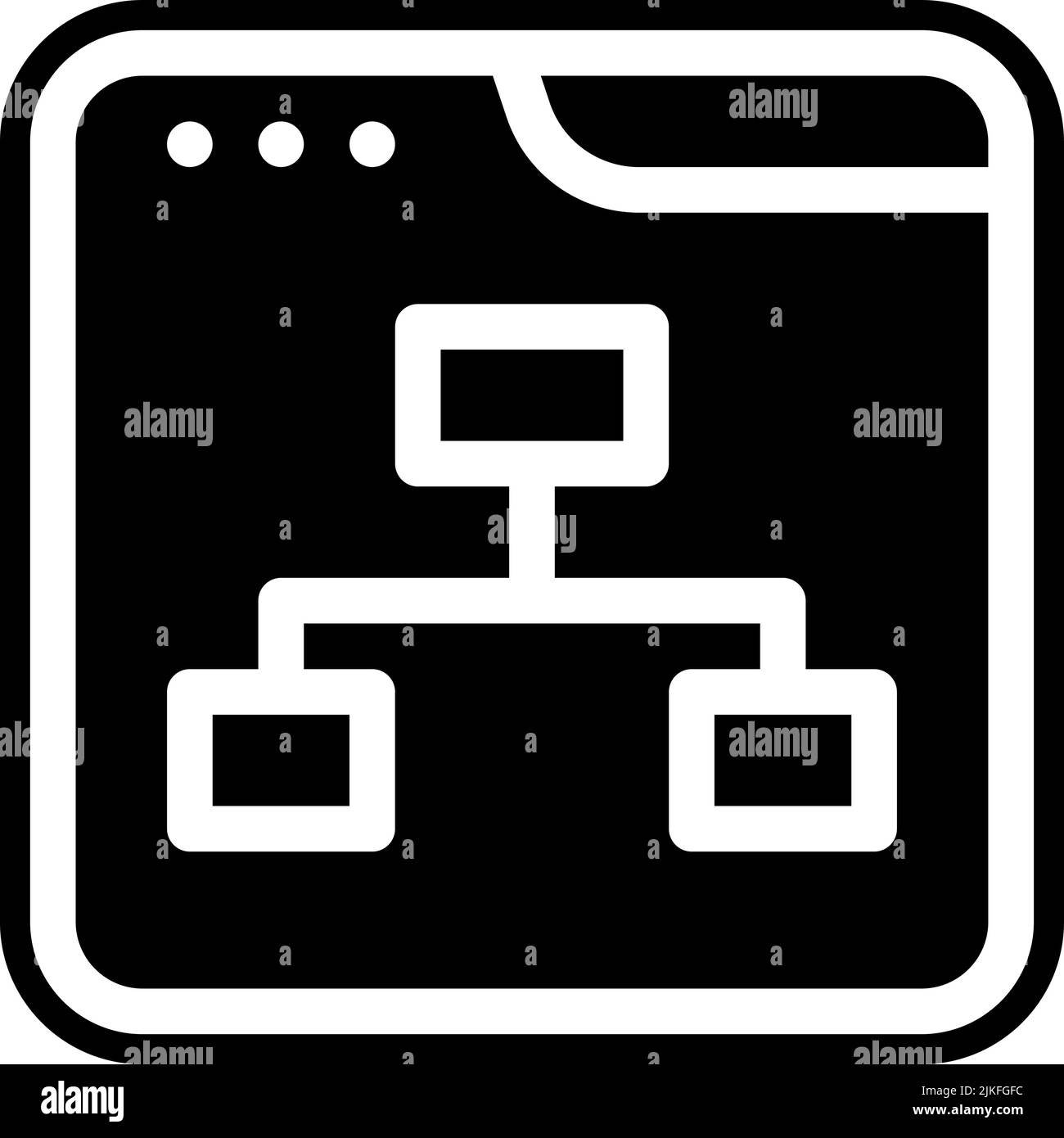 site map icon black vector illustration Stock Vector Image & Art - Alamy