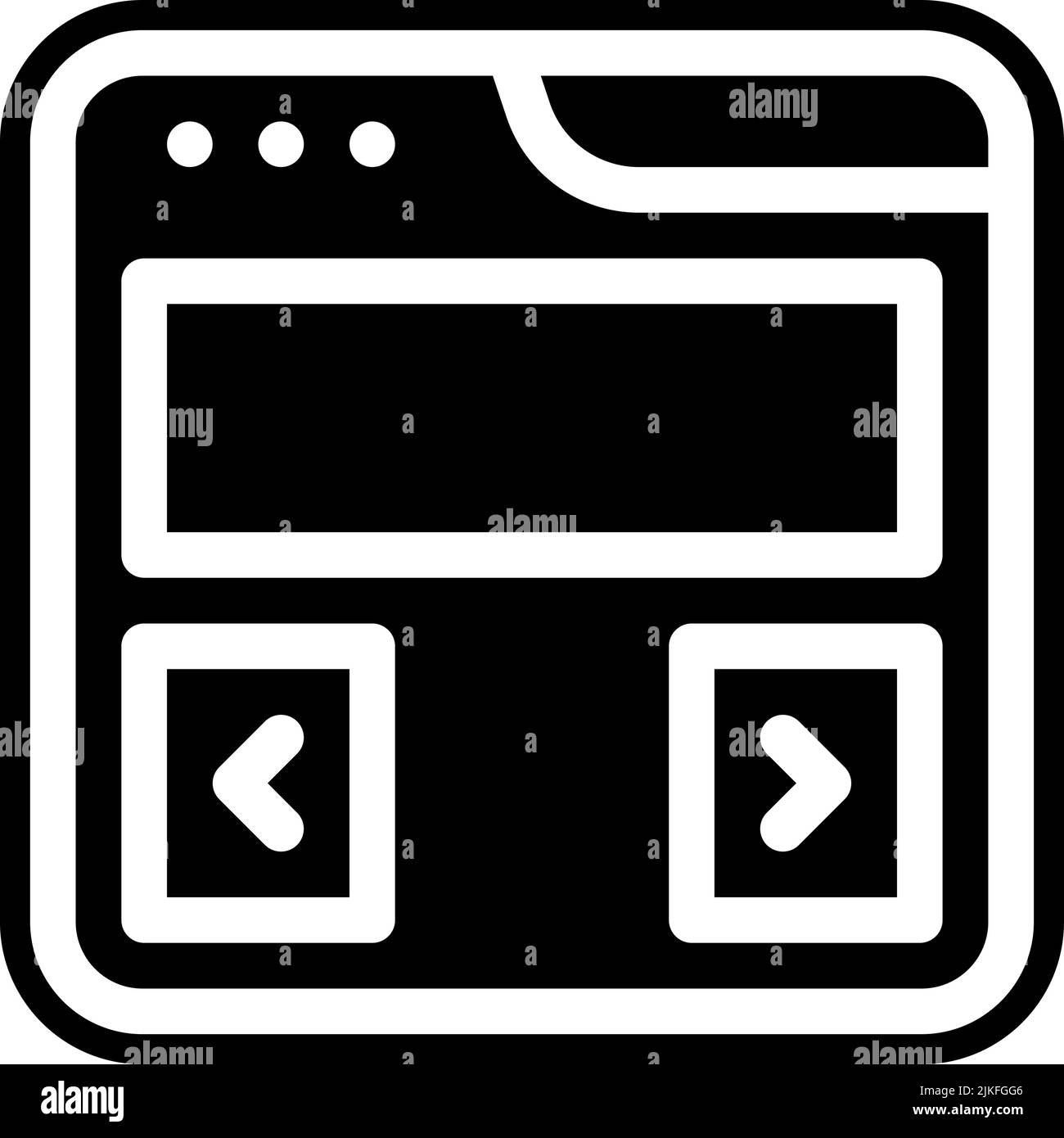 slide icon black vector illustration Stock Vector Image & Art - Alamy