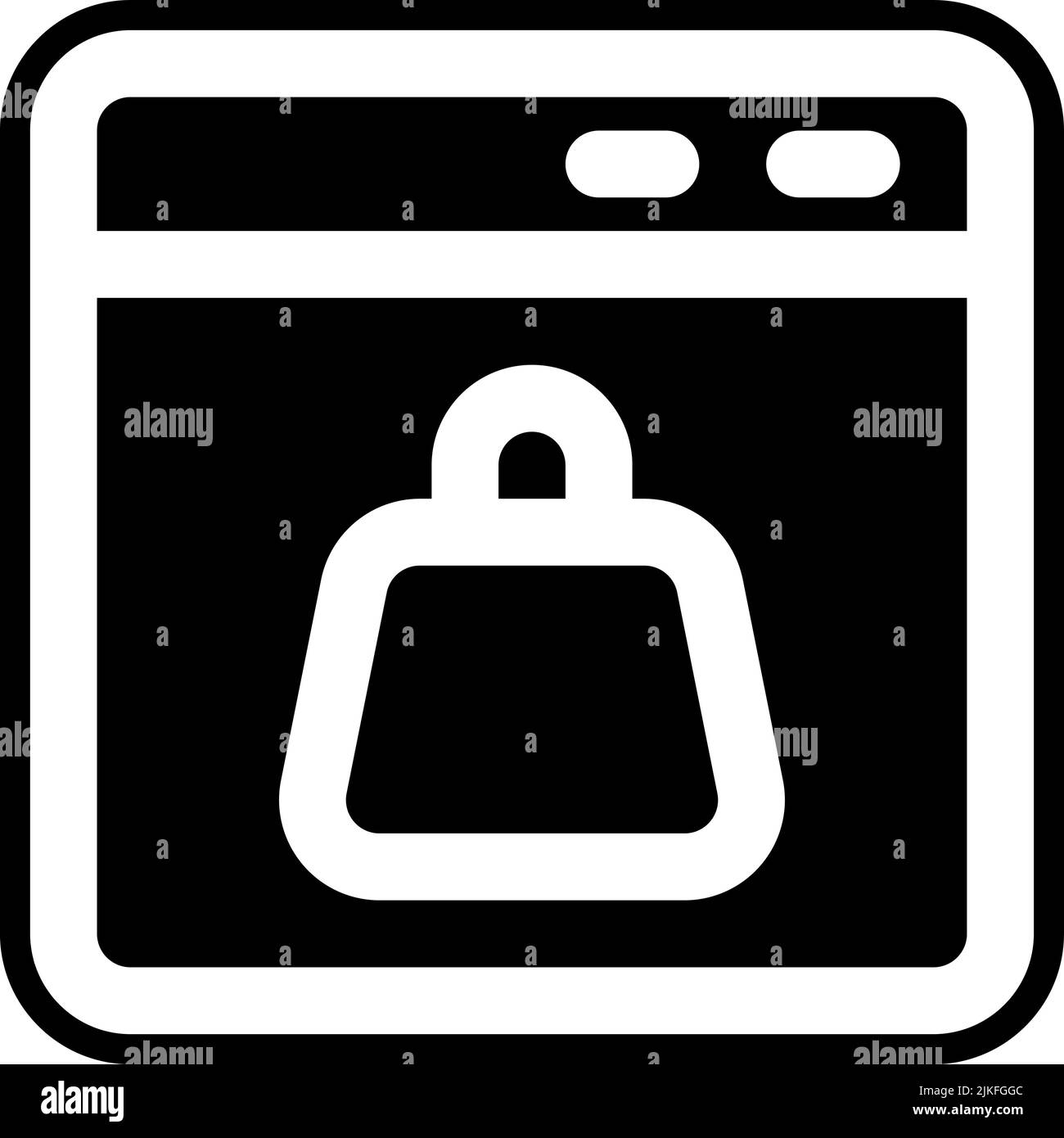 website icon black vector illustration Stock Vector Image & Art - Alamy