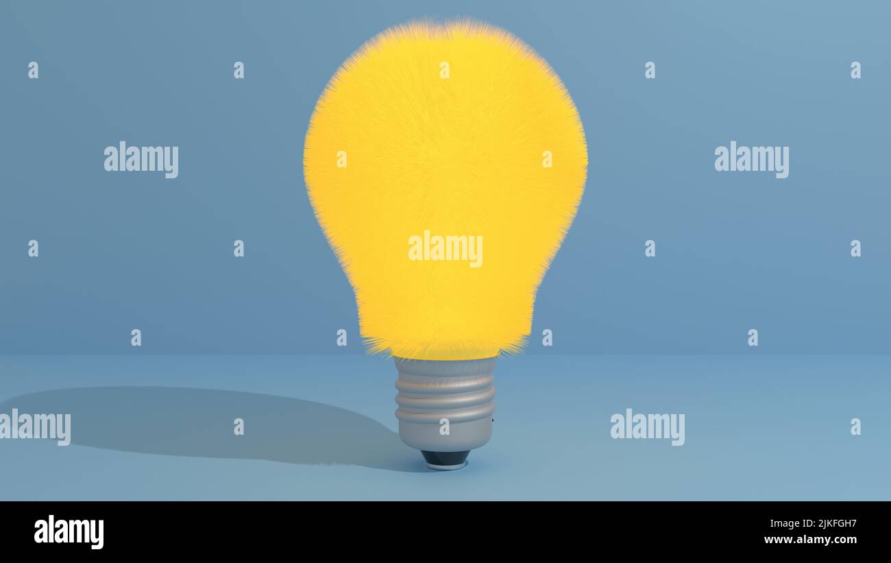 An abstract fictional incandescent light bulb. A light bulb with a bulb ...