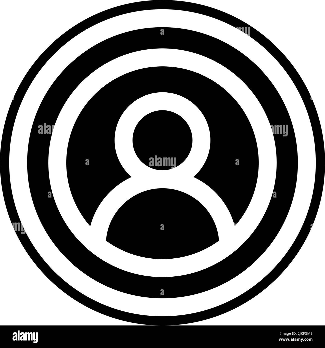 profile icon black vector illustration Stock Vector Image & Art - Alamy