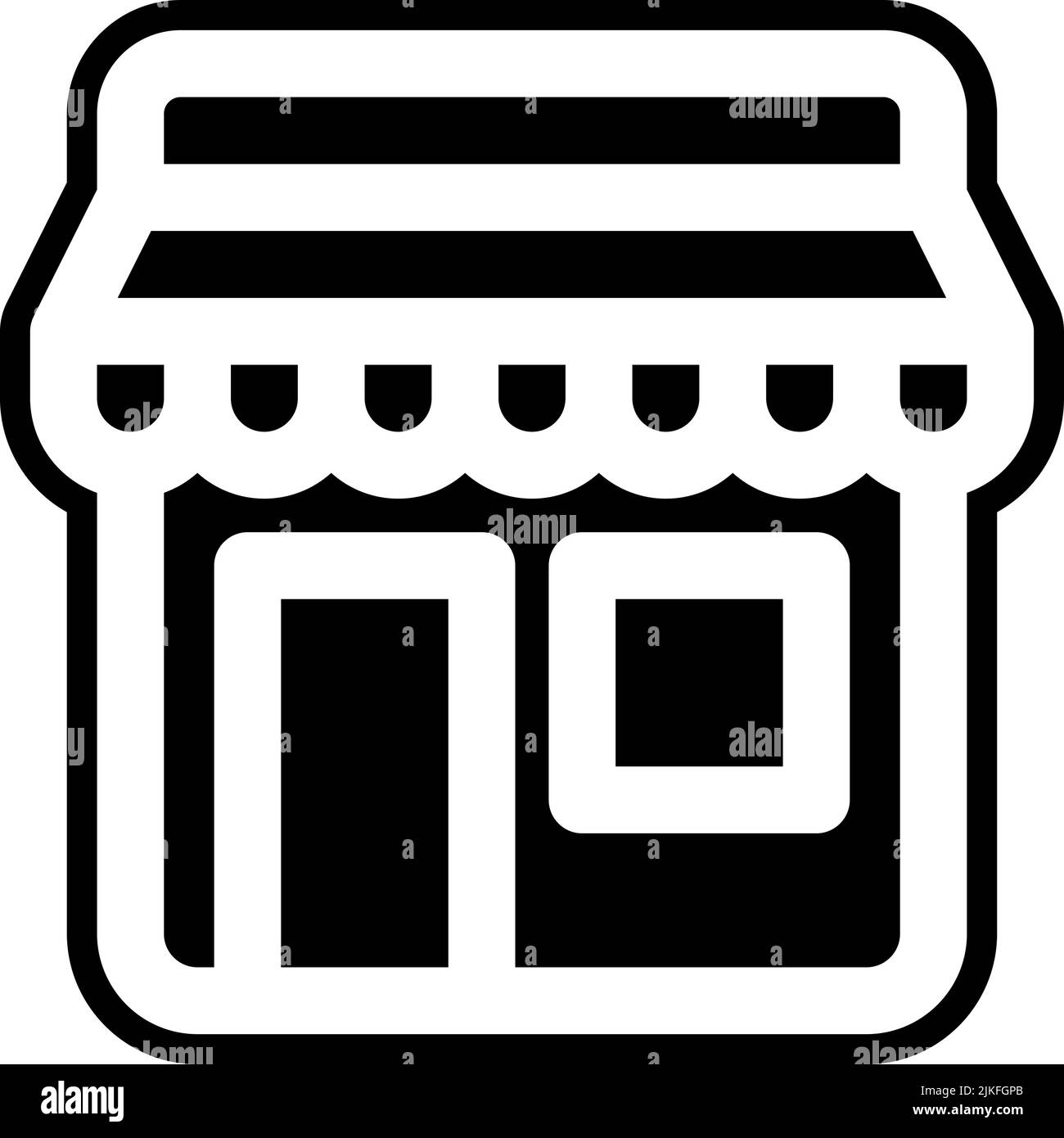 store icon black vector illustration Stock Vector Image & Art - Alamy