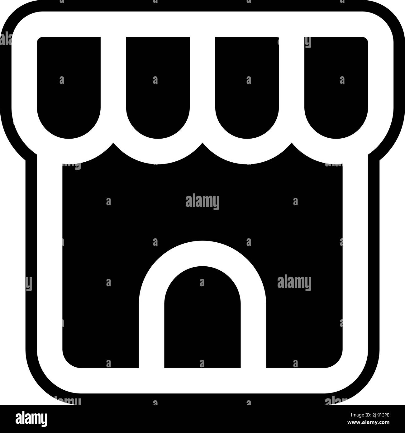 store icon black vector illustration Stock Vector Image & Art - Alamy