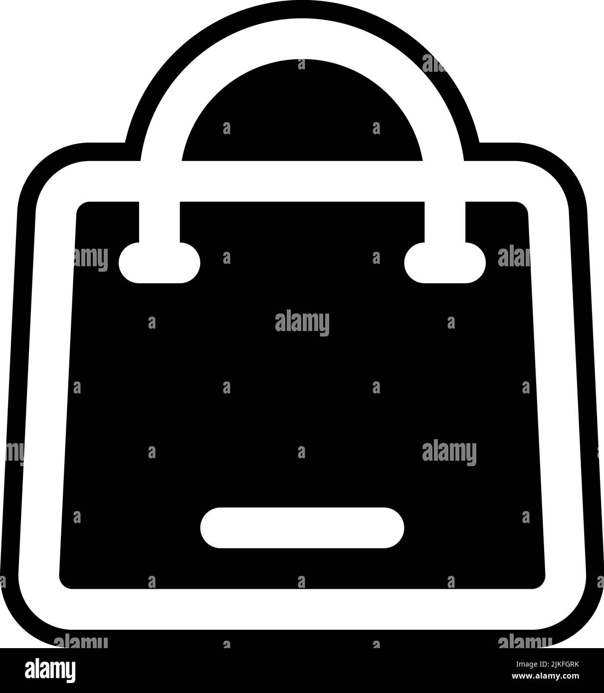 shopping bag icon black vector illustration Stock Vector Image & Art ...