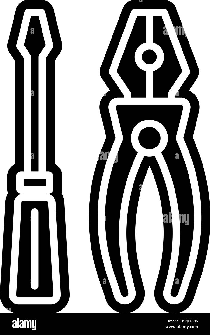 tools icon black vector illustration Stock Vector Image & Art - Alamy