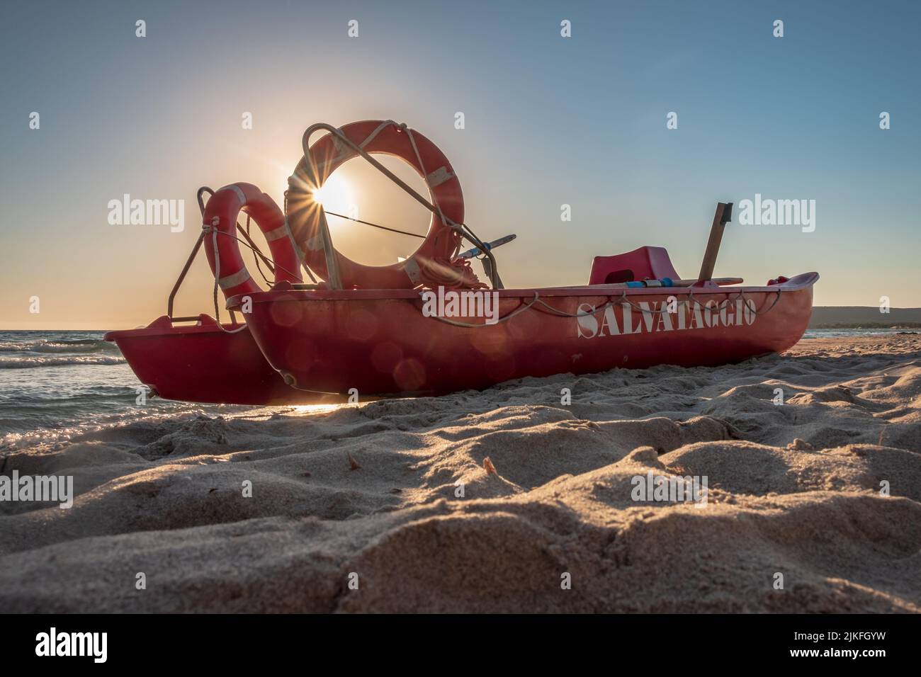 Summer day at Is Arenas Biancas, a beautiful beach in the south-west of ...