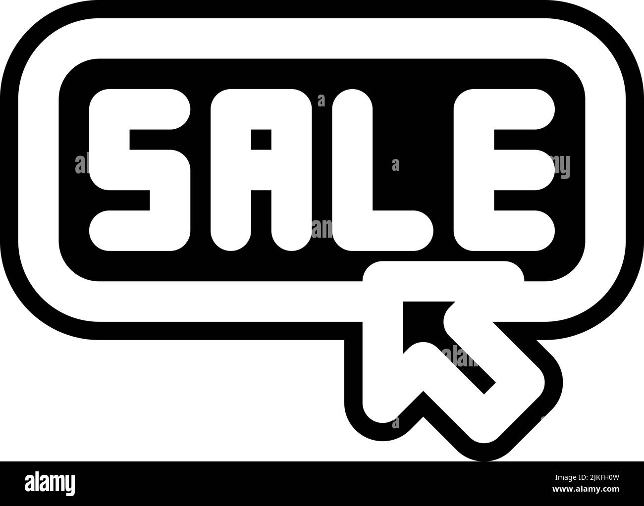 sales icon black vector illustration Stock Vector Image & Art - Alamy
