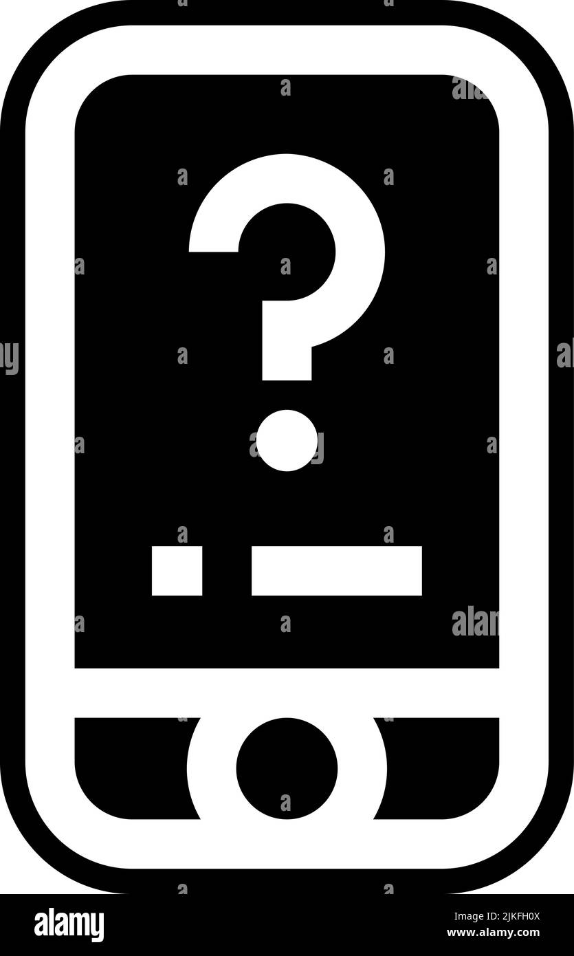 question mark icon black vector illustration Stock Vector Image & Art ...