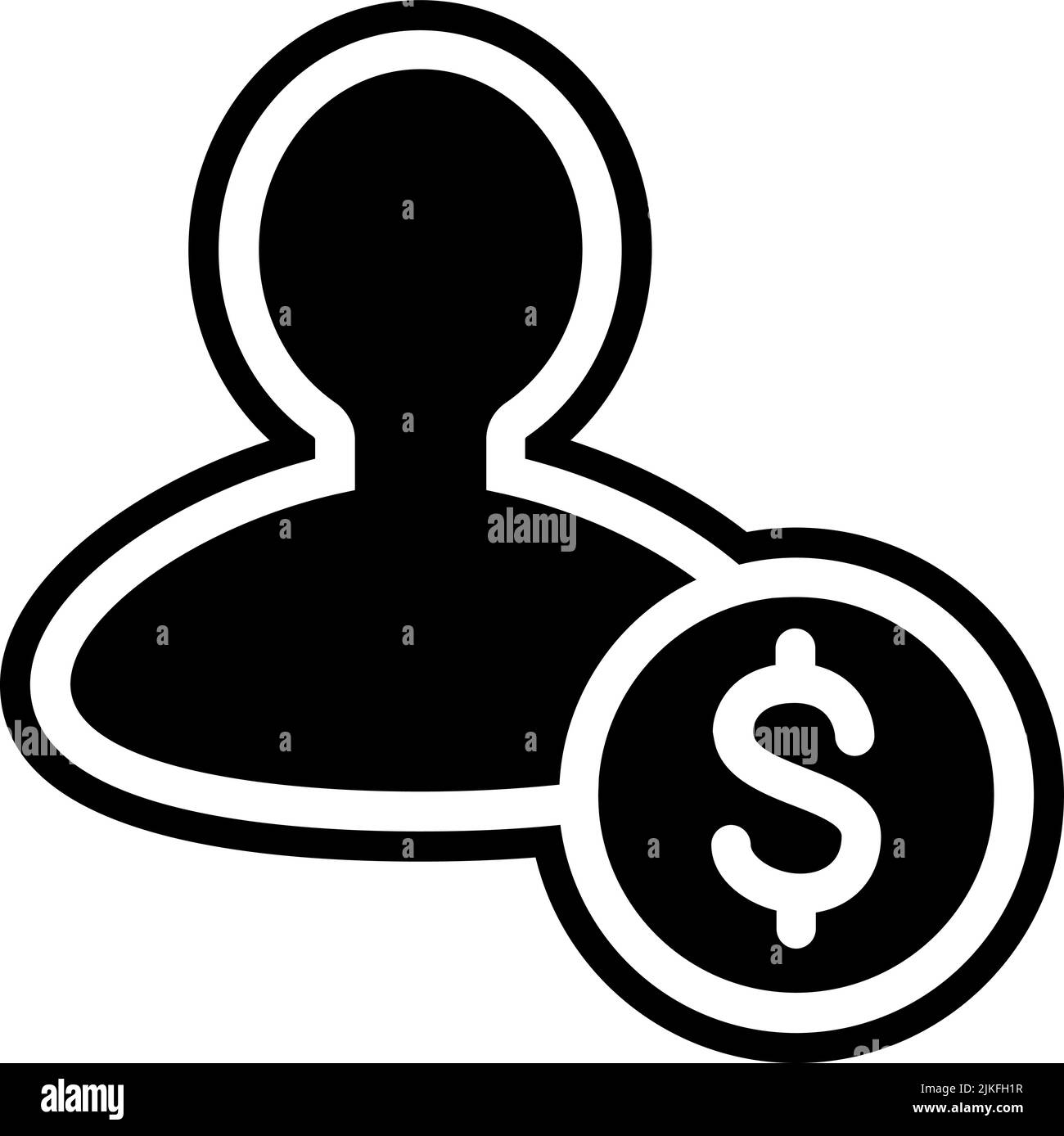 seller icon black vector illustration Stock Vector Image & Art - Alamy