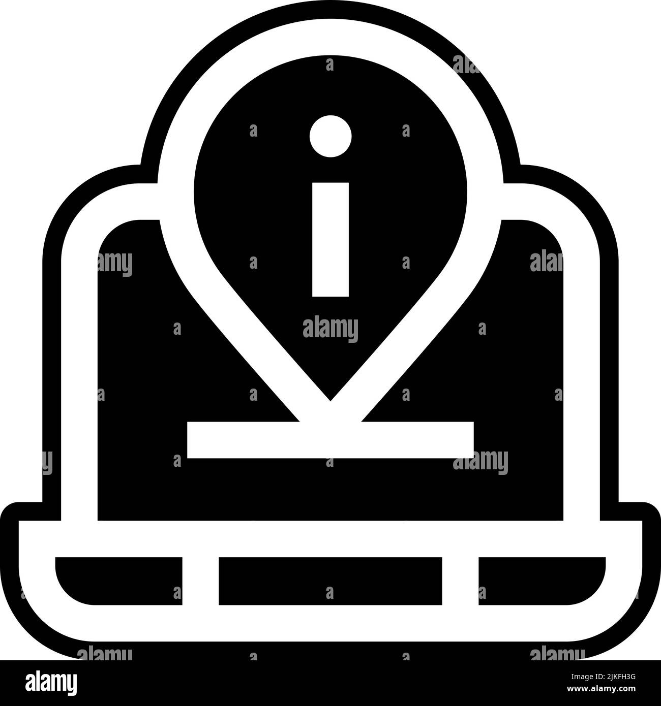 information icon black vector illustration Stock Vector Image & Art - Alamy