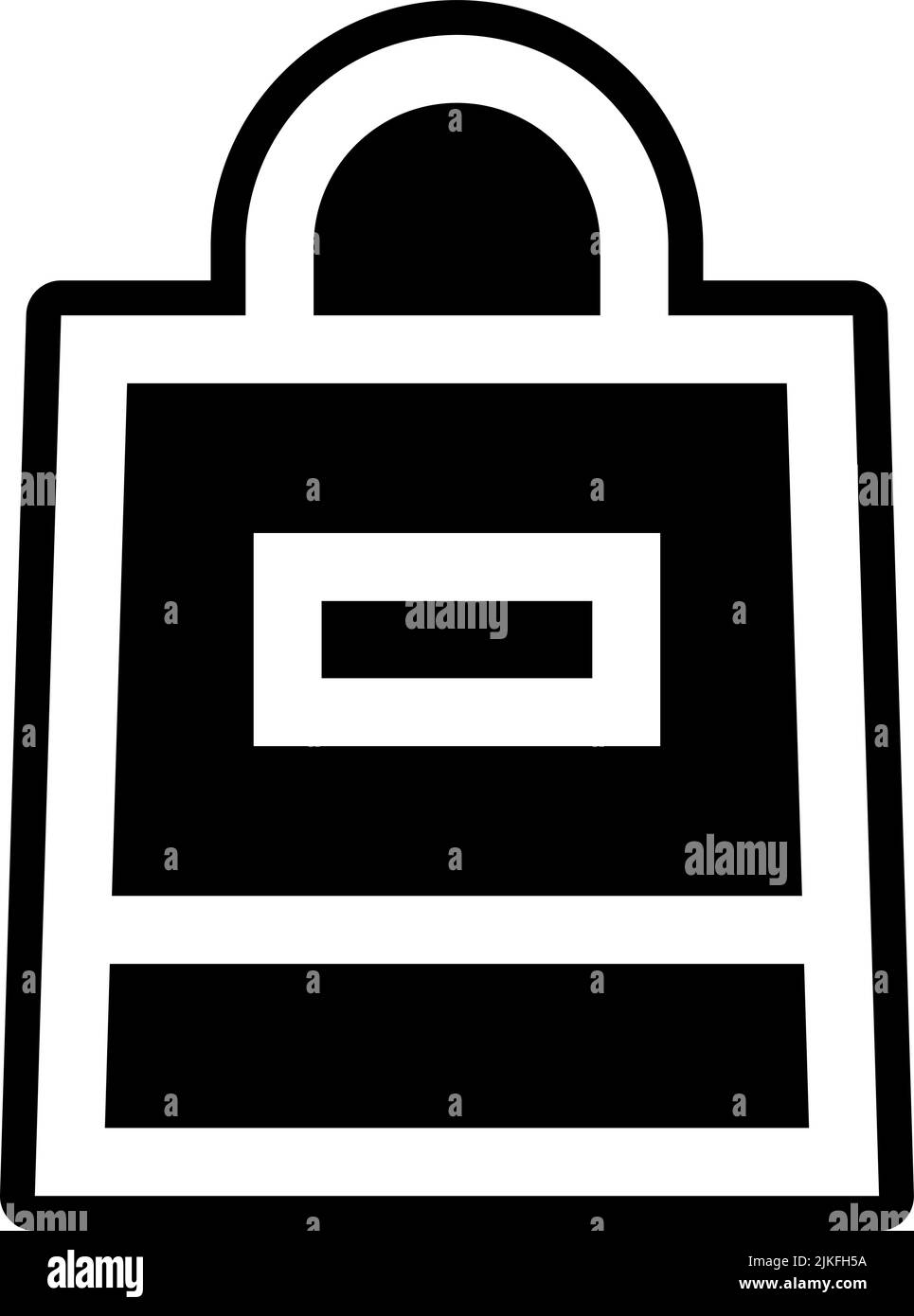 shopping bag icon black vector illustration Stock Vector Image & Art ...