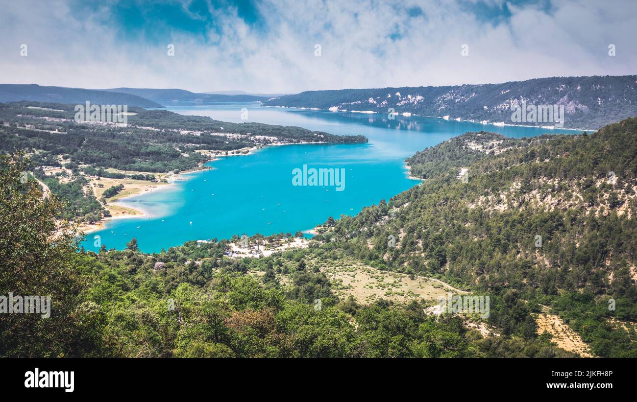 Lake of Sainte-Croix Stock Photo - Alamy