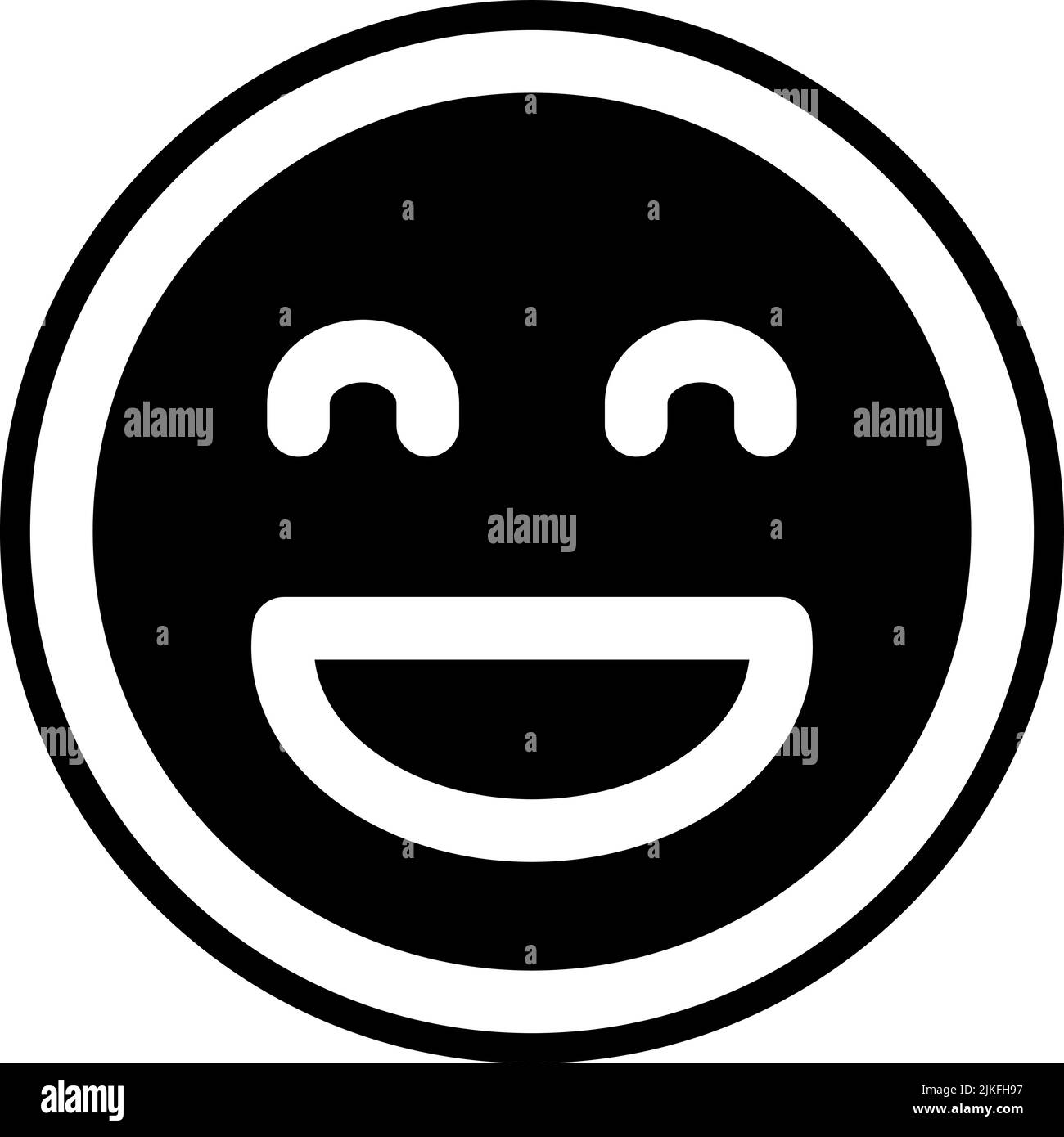 laugh icon black vector illustration Stock Vector Image & Art - Alamy