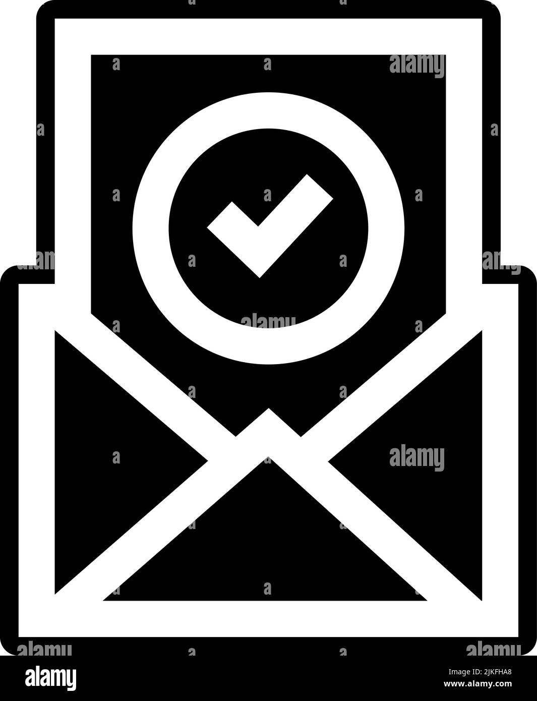 email icon black vector illustration Stock Vector Image & Art - Alamy