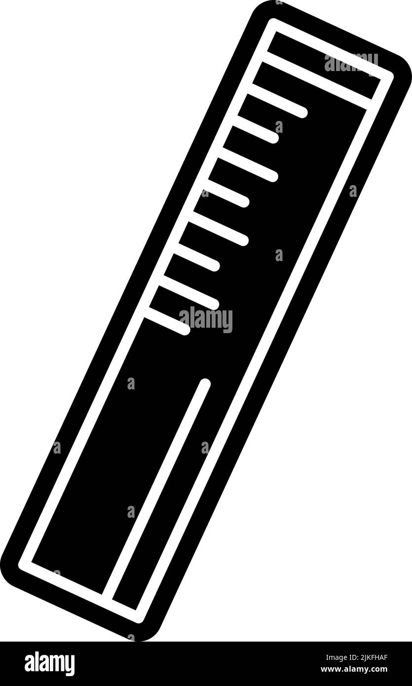 ruler icon black vector illustration Stock Vector Image & Art - Alamy
