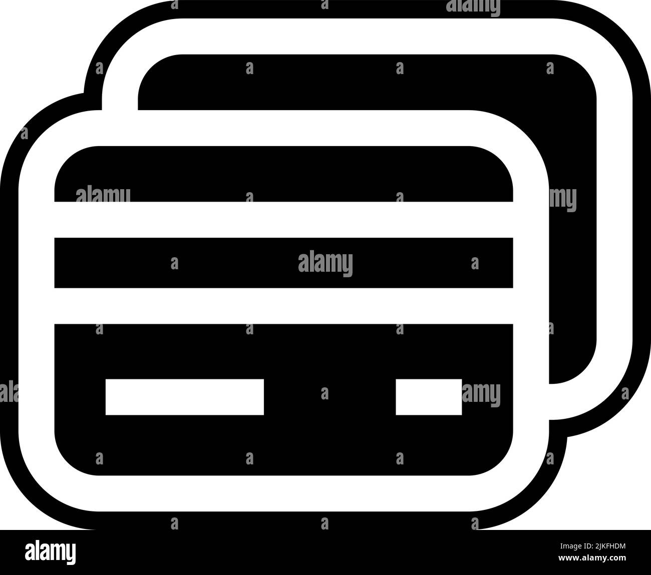 credit card icon black vector illustration Stock Vector Image & Art - Alamy