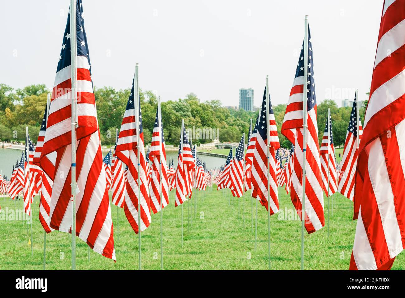 Flags on the field hi-res stock photography and images - Alamy