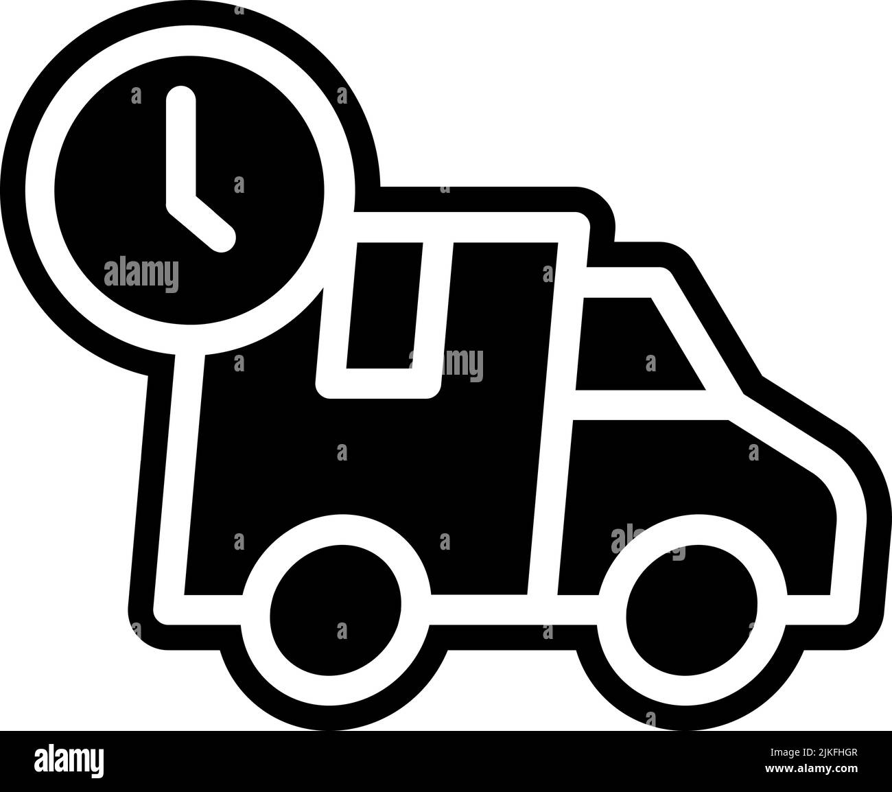 pickup icon black vector illustration Stock Vector Image & Art - Alamy
