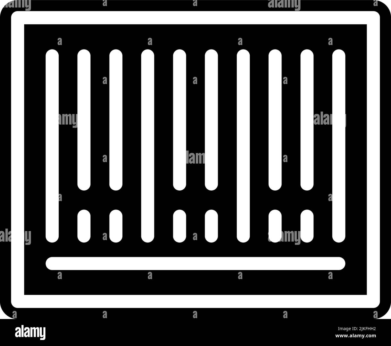 barcode icon black vector illustration Stock Vector Image & Art - Alamy