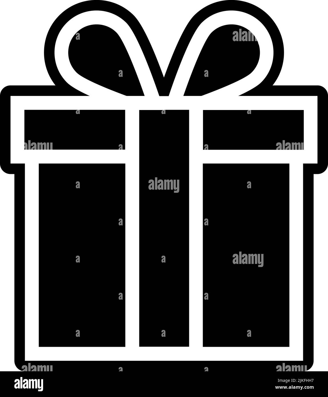 gift icon black vector illustration Stock Vector Image & Art - Alamy