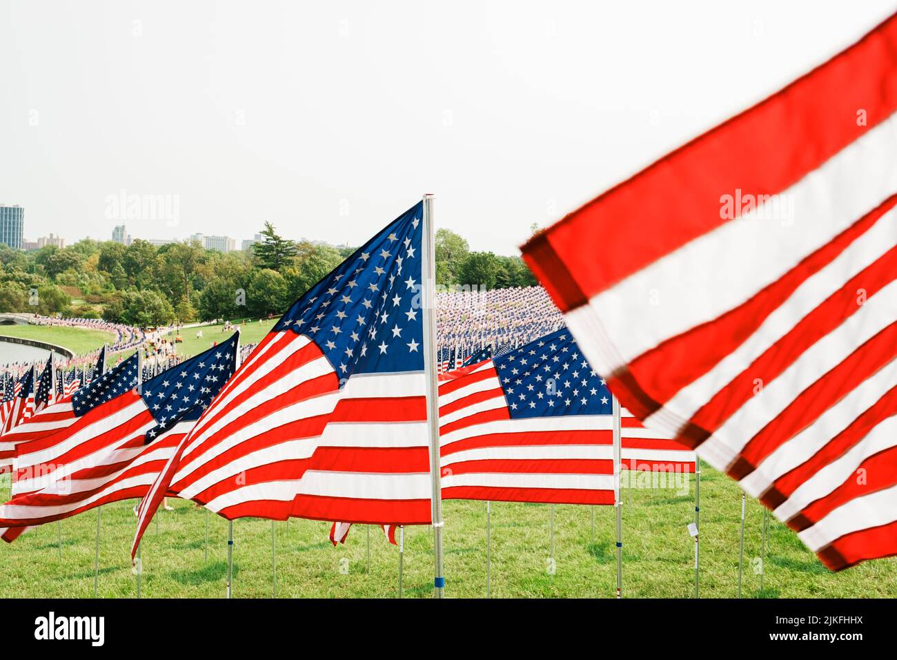 Flags on the field hi-res stock photography and images - Alamy