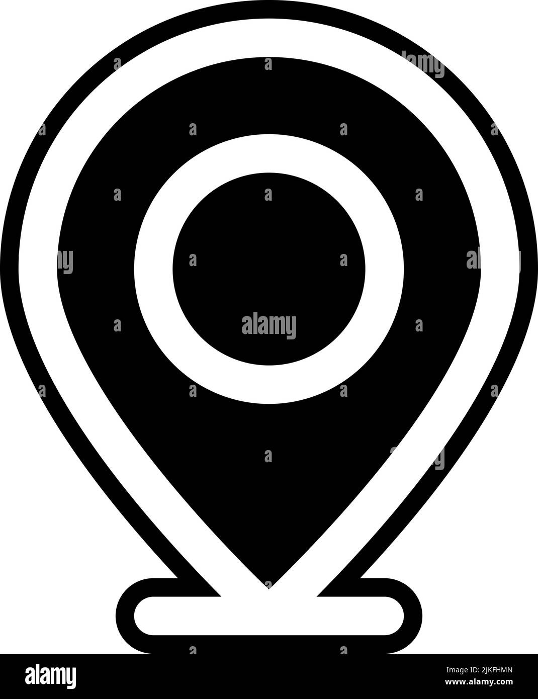 location icon black vector illustration Stock Vector Image & Art - Alamy