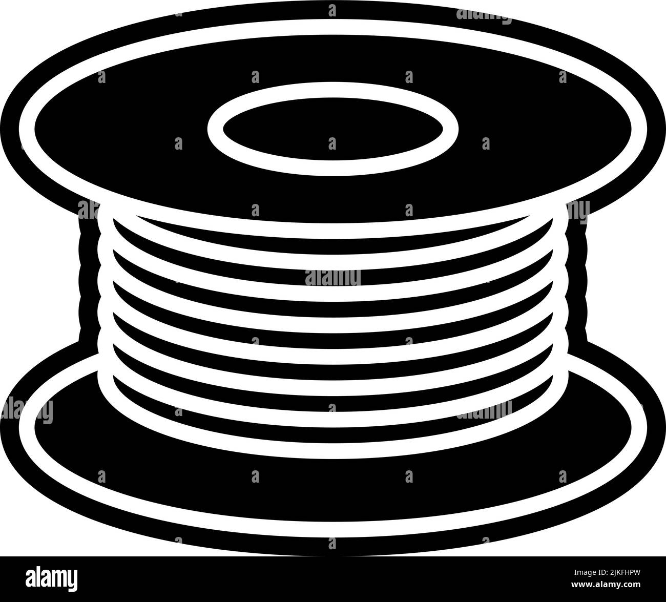 coil icon black vector illustration Stock Vector Image & Art - Alamy