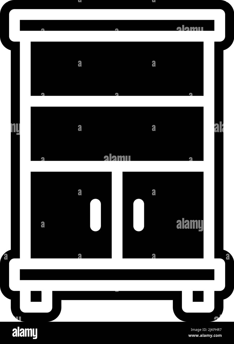 bookcase icon black vector illustration Stock Vector Image & Art - Alamy