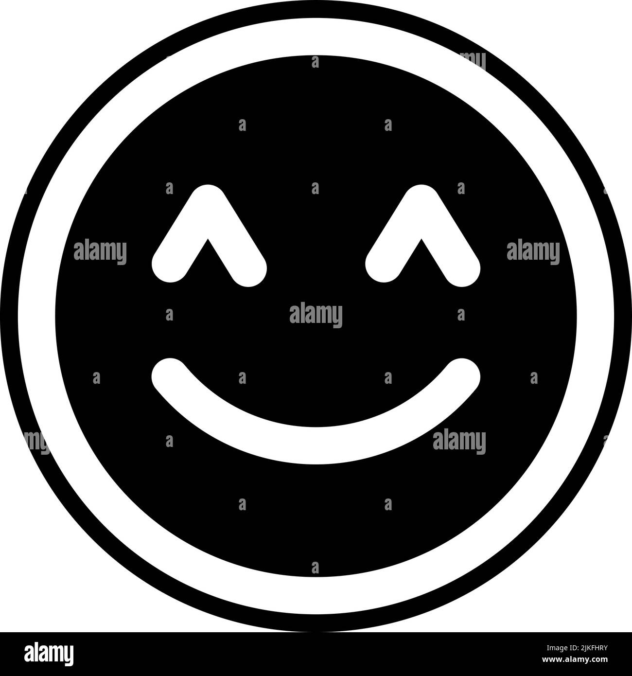 smile icon black vector illustration Stock Vector Image & Art - Alamy