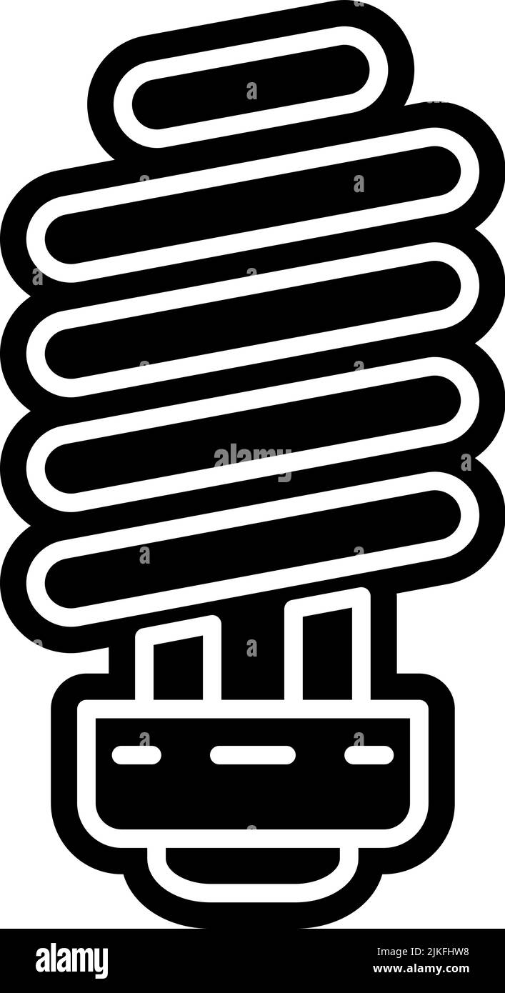 bulb icon black vector illustration Stock Vector Image & Art - Alamy